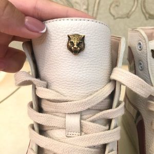 Gucci | Shoes | Gucci Unisex Major Snake High Top White Sneakers | Poshmark